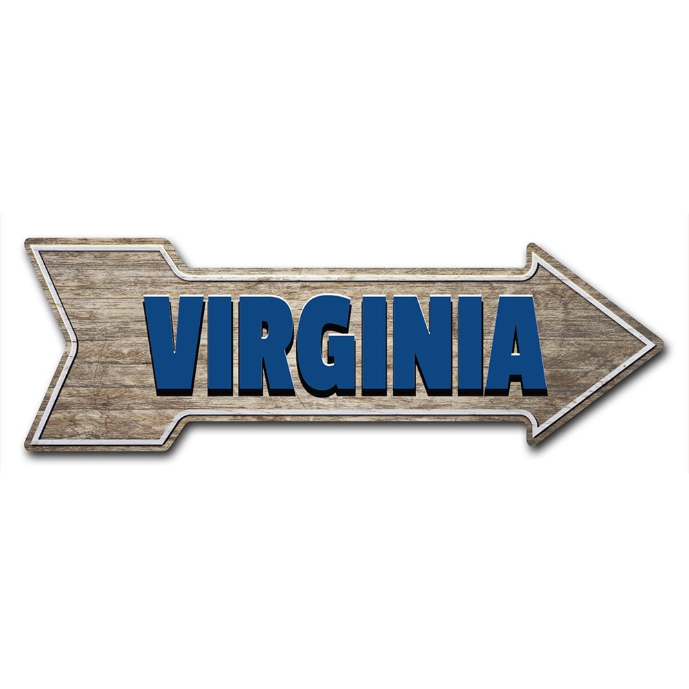 SignMission 8 x 24 in. Indoor & Outdoor Decor Direction Sticker Vinyl ...