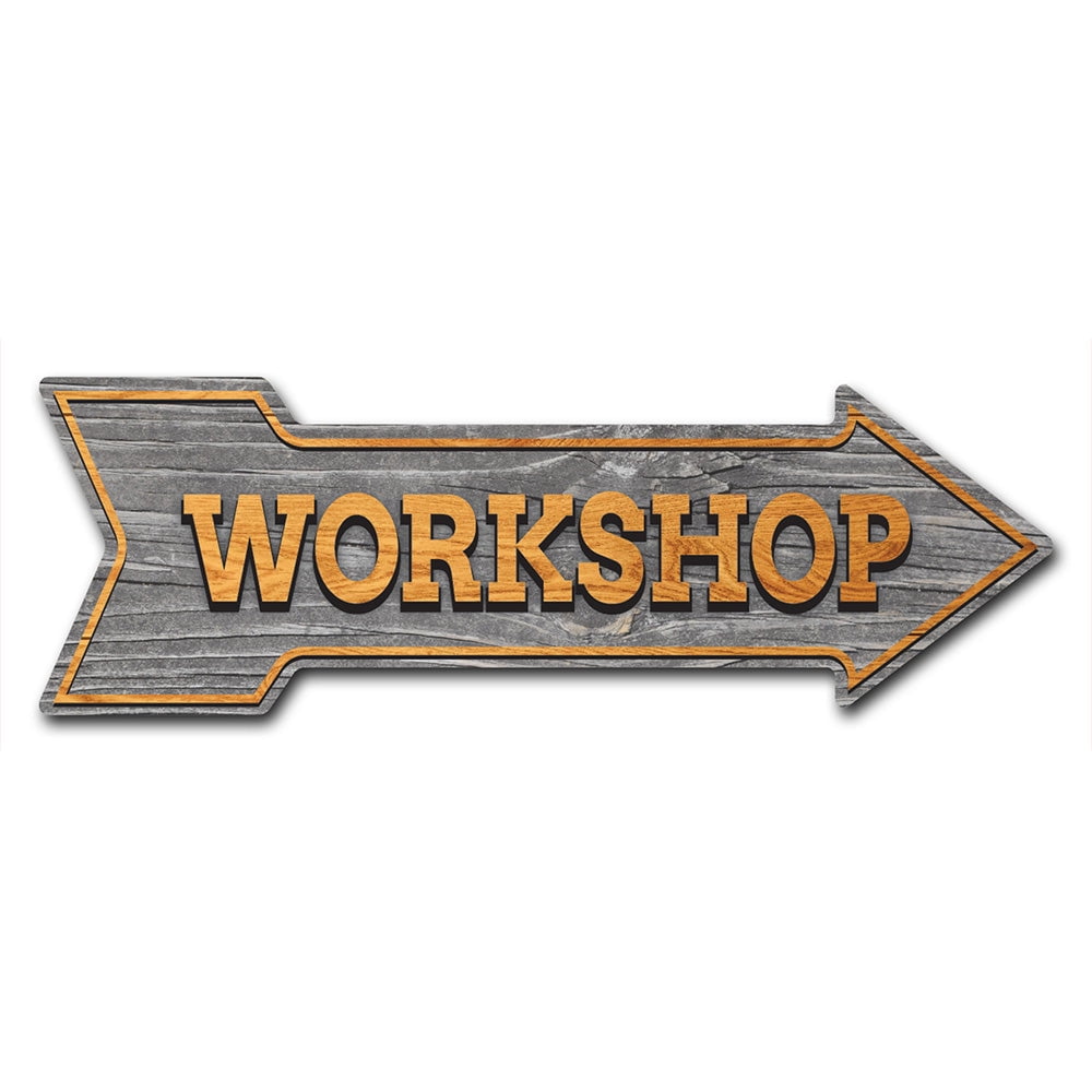 SignMission 8 x 24 in. Indoor & Outdoor Decor Direction Sticker Vinyl ...