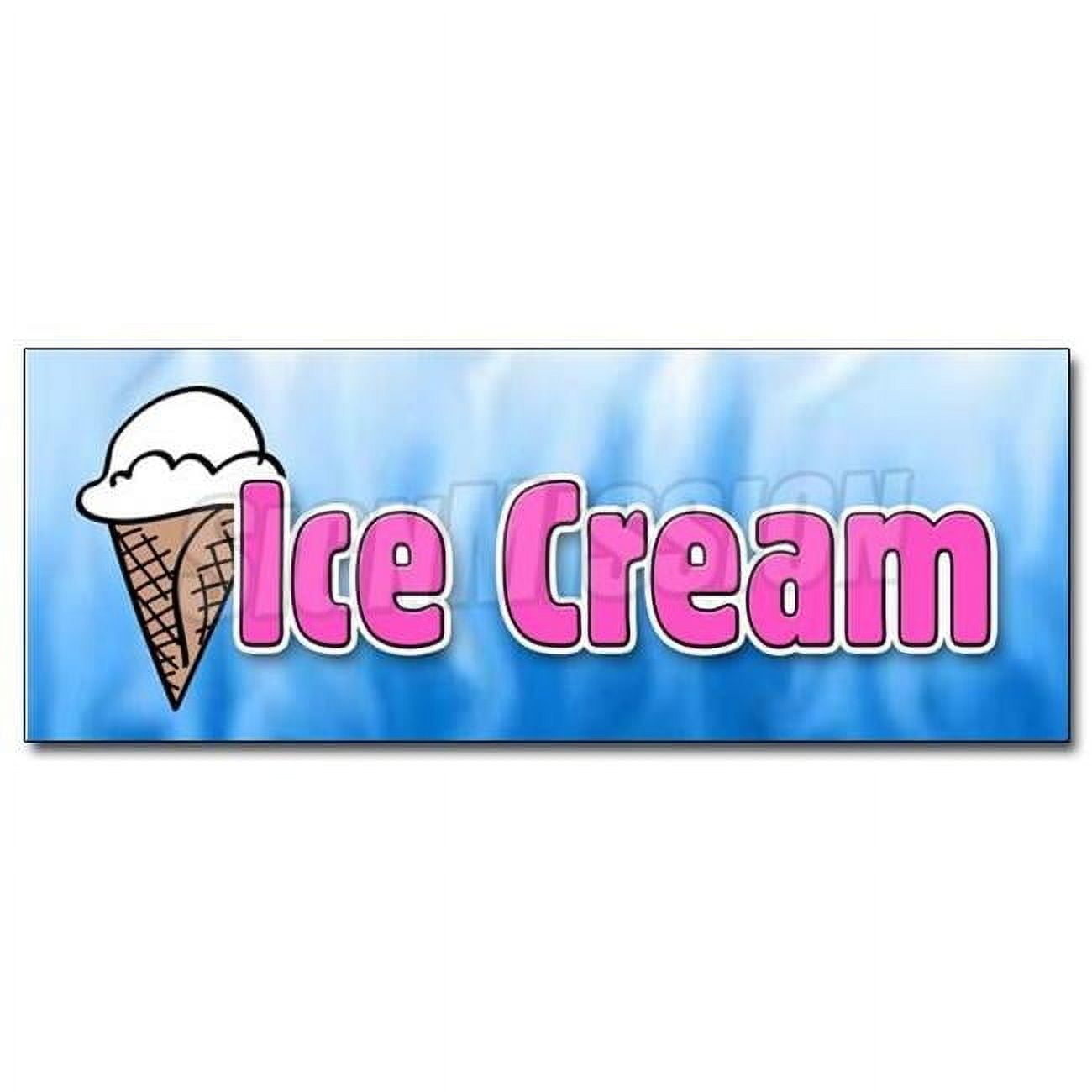 SignMission Decal - Ice Cream 1 - Sticker Cones Sundae Soda Banana ...
