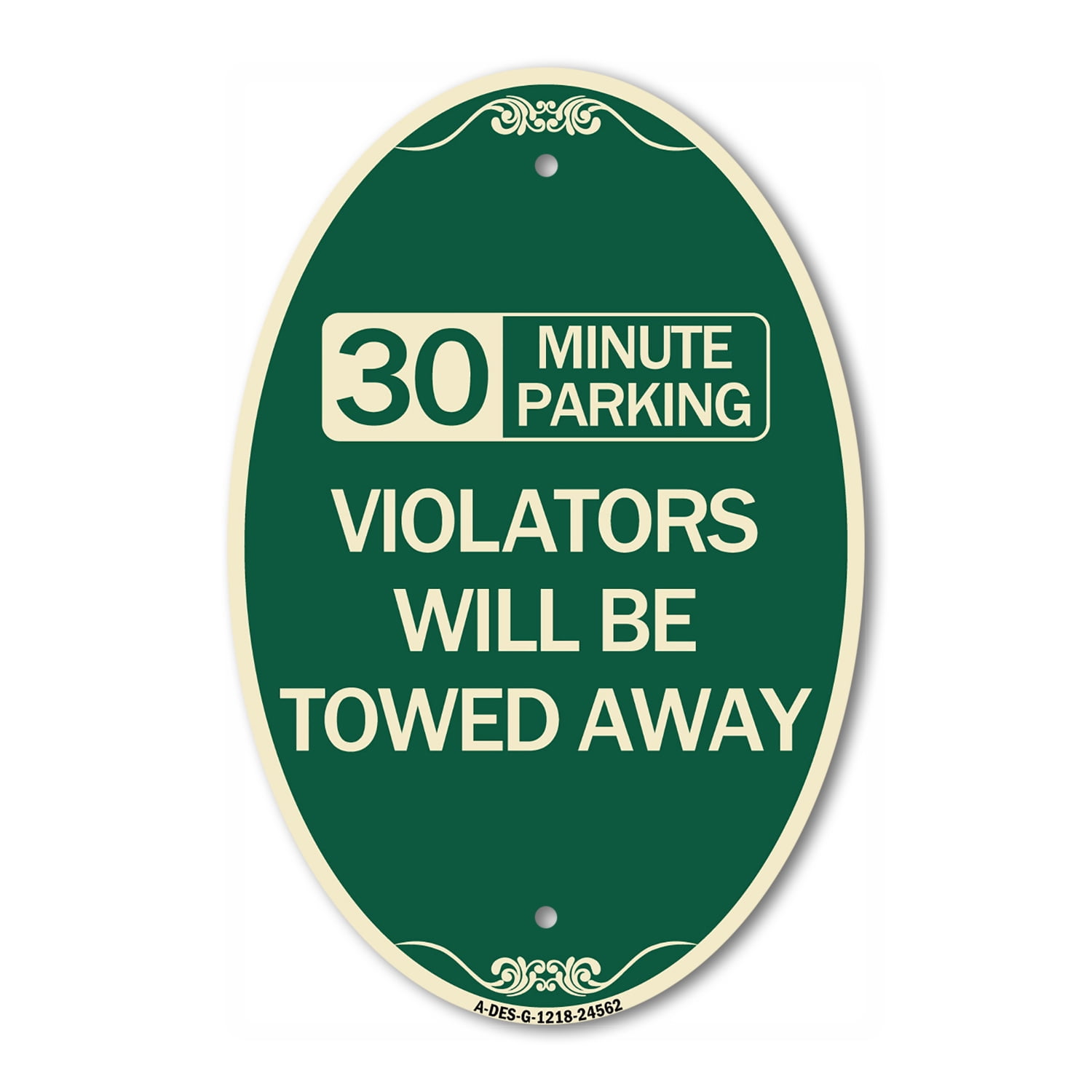 SignMission Designer Oval Series Sign - Employee Recognition Parking ...
