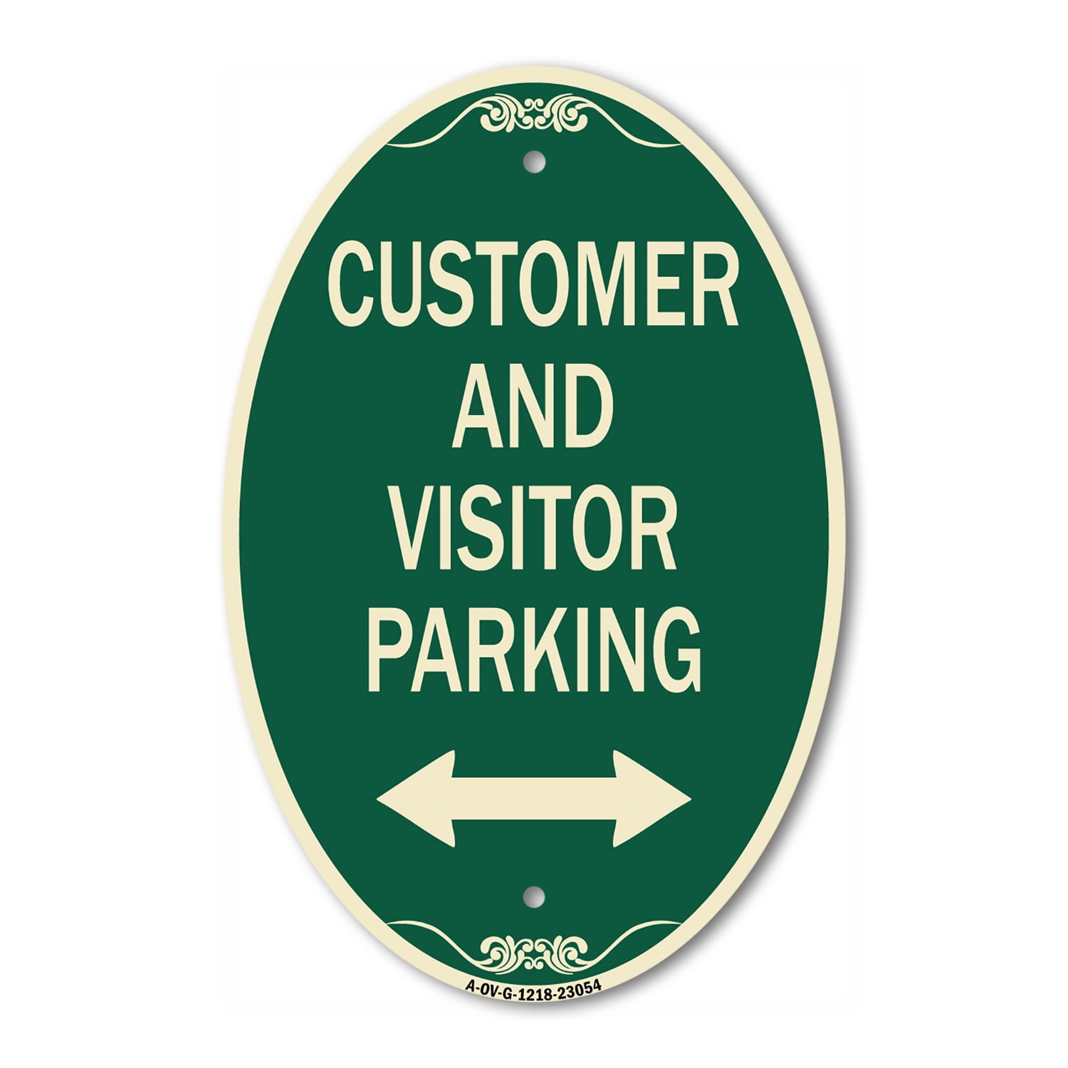 SignMission Designer Oval Series Sign - Reserved Parking Sign Customer ...