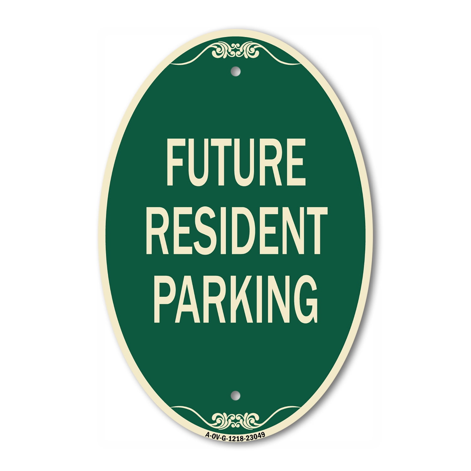 SignMission Designer Oval Series Sign - Reserved Parking Sign Future ...