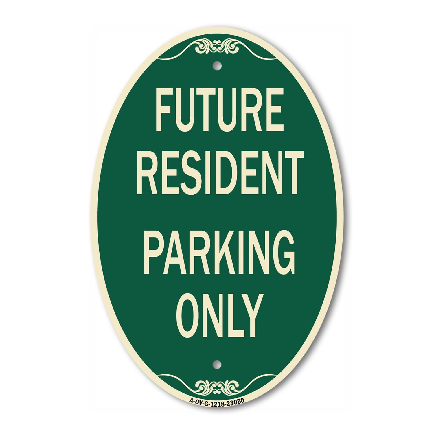 SignMission Designer Oval Series Sign - Reserved Parking Sign Future ...