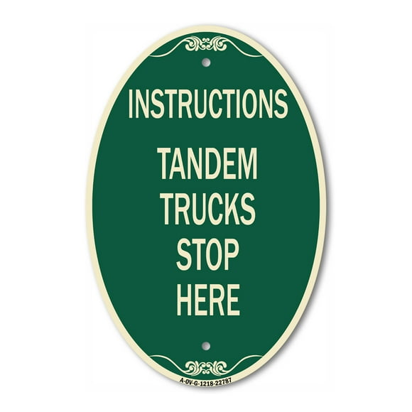 Truck Stop Sign