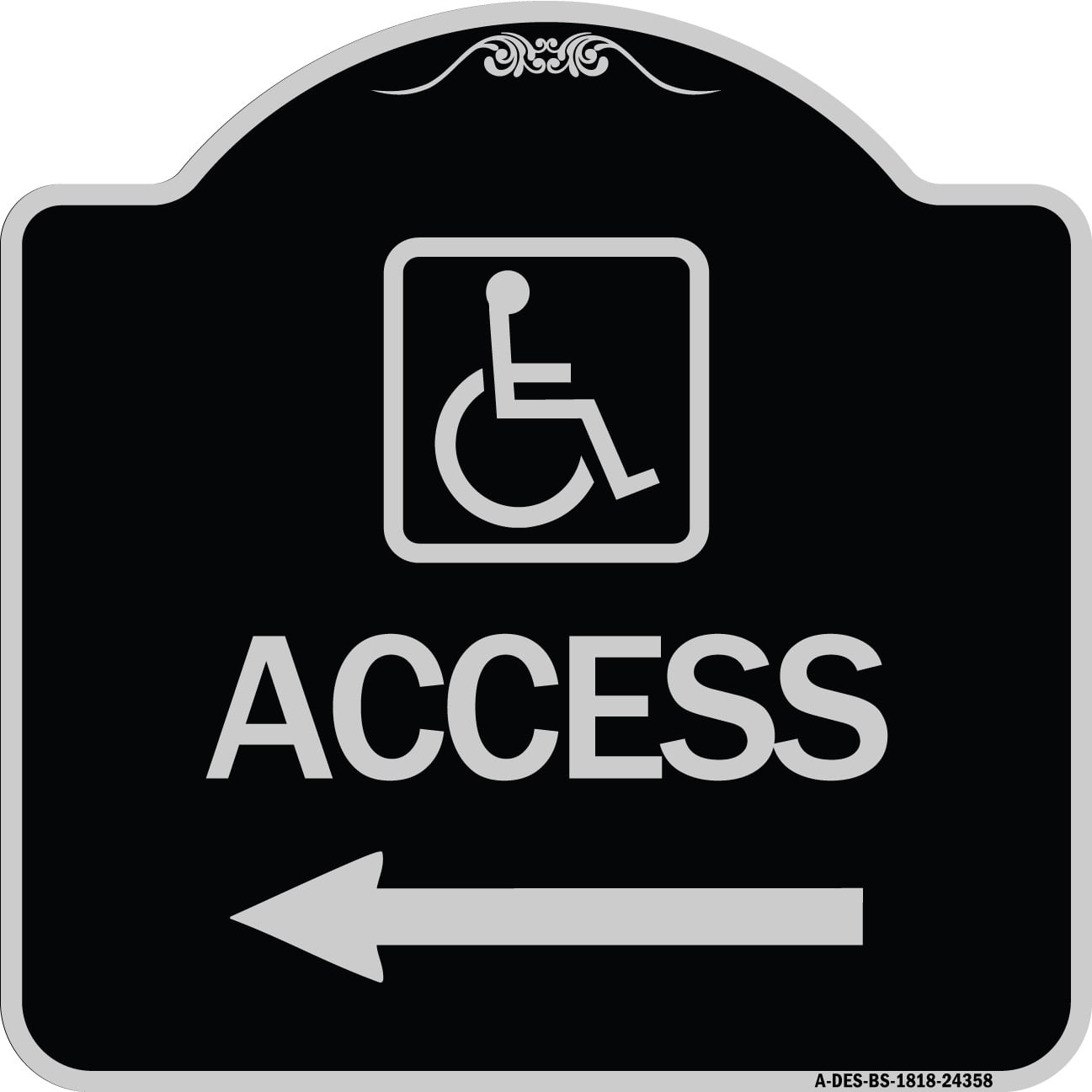 SignMission Designer Series Sign - Access (With Updated Isa Symbol and ...