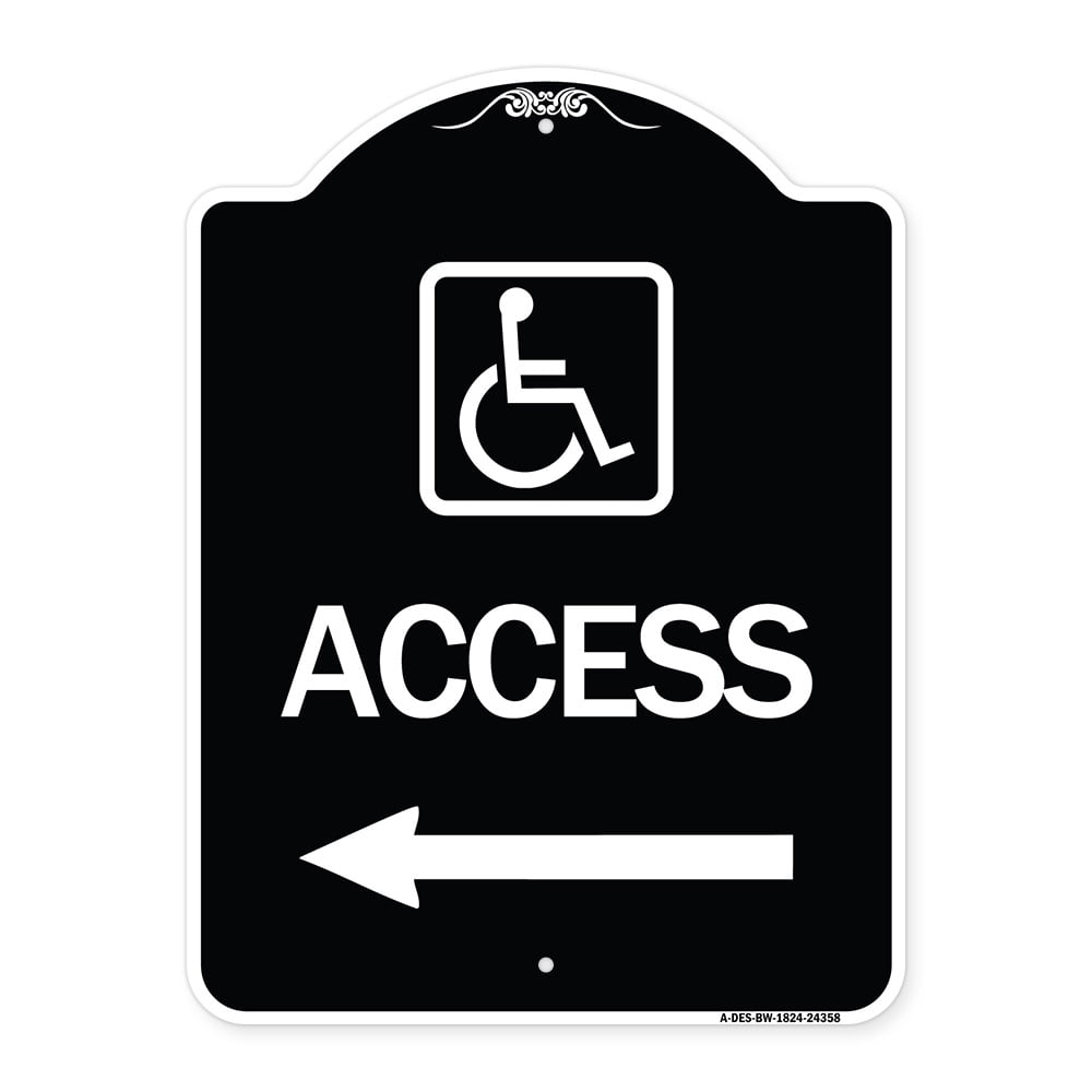 SignMission Designer Series Sign - Access (With Updated Isa Symbol and ...