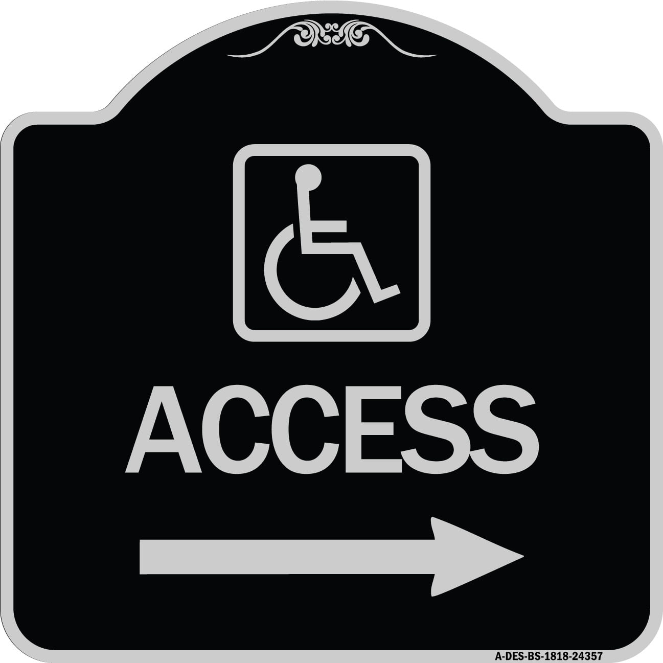 SignMission Designer Series Sign - Access (With Updated Isa Symbol and ...