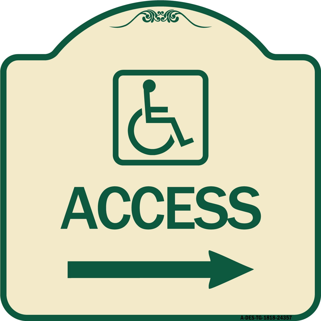 SignMission Designer Series Sign - Access (With Updated Isa Symbol and ...