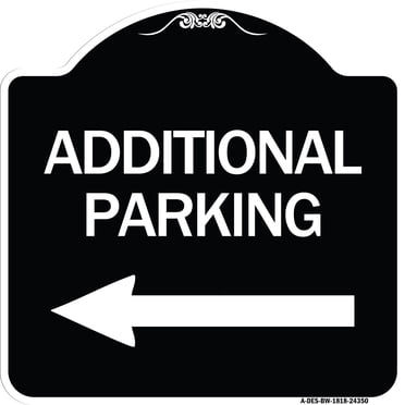 SignMission Designer Series Sign - Hotel Parking Only (With Right Arrow ...