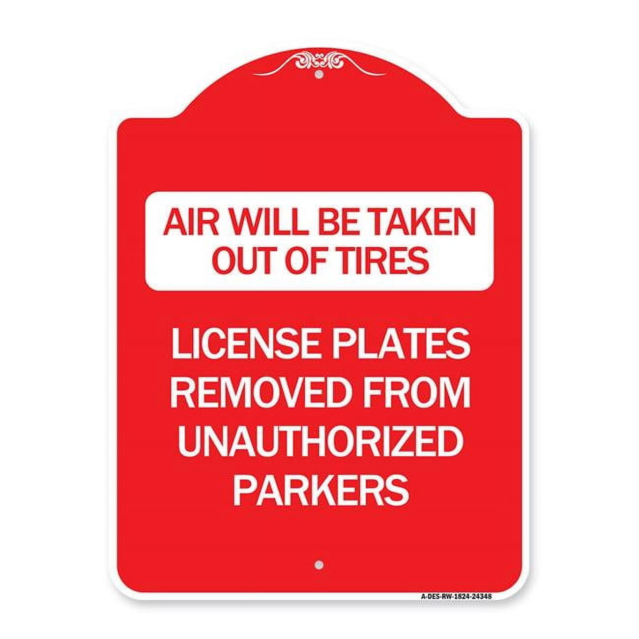 SignMission A-DES-RW-1824-24348 18 x 24 in. Designer Series Sign - Air ...