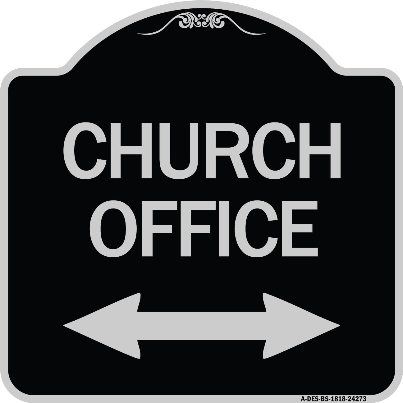 SignMission Designer Series Sign - Church Parking (With Bidirectional ...