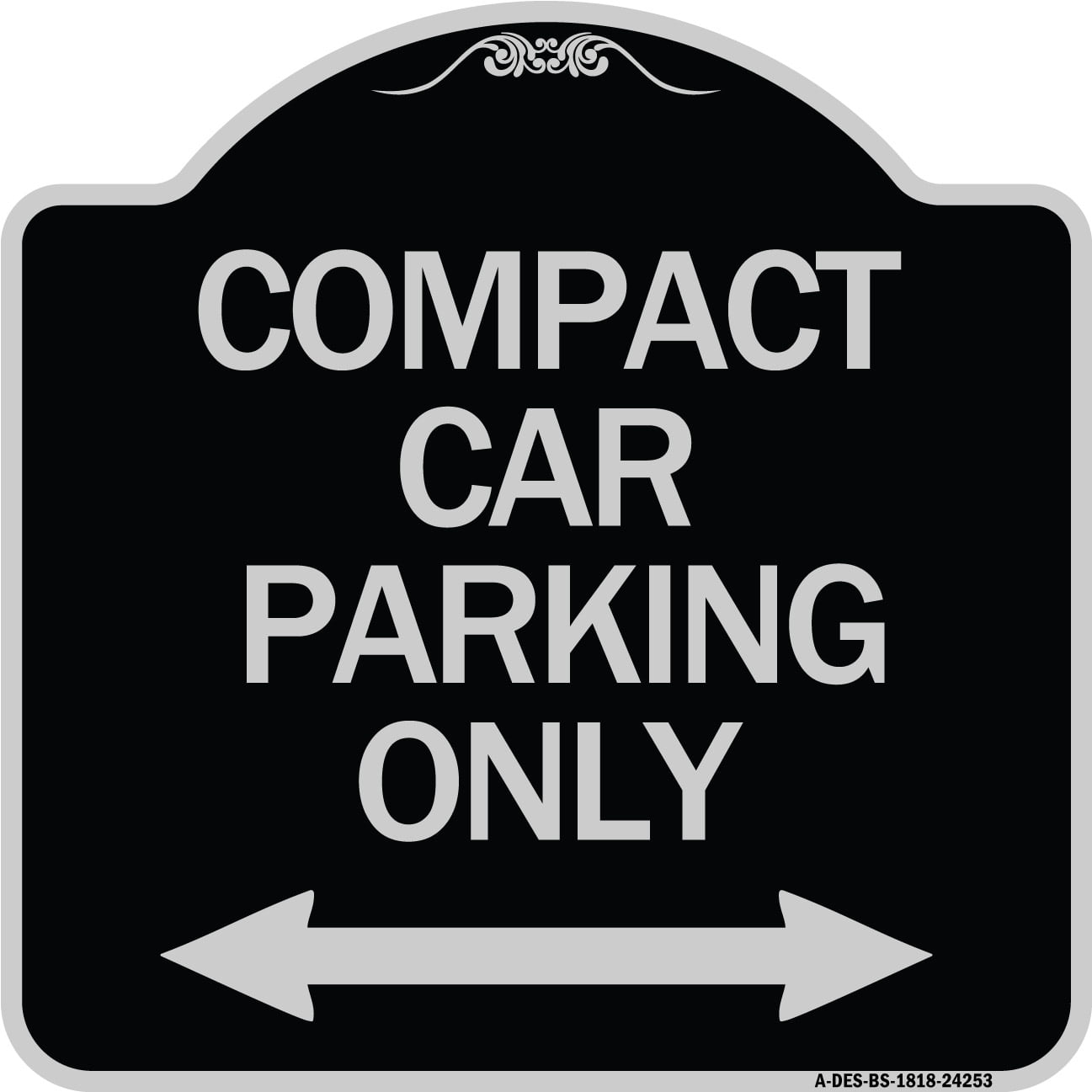 SignMission Designer Series Sign - Compact Car Parking Only (With ...