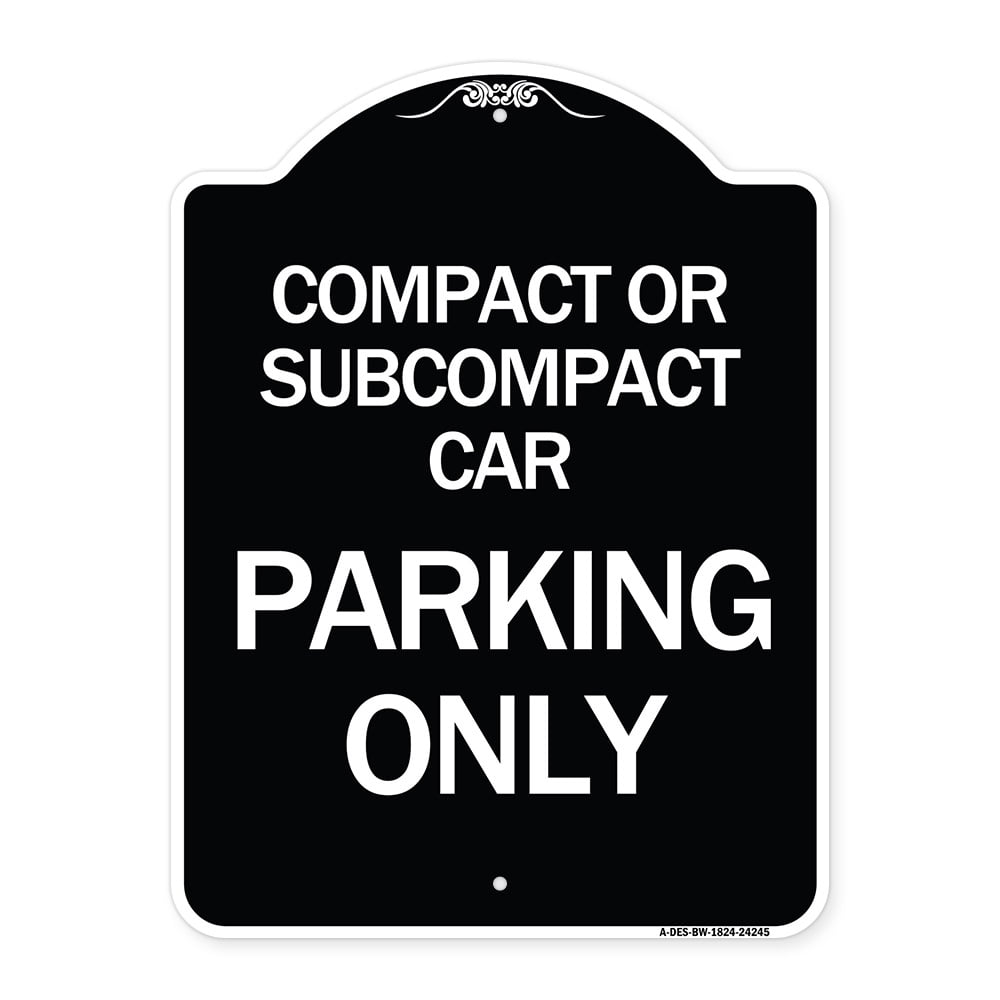 SignMission Designer Series Sign - Compact or Subcompact Car Parking ...