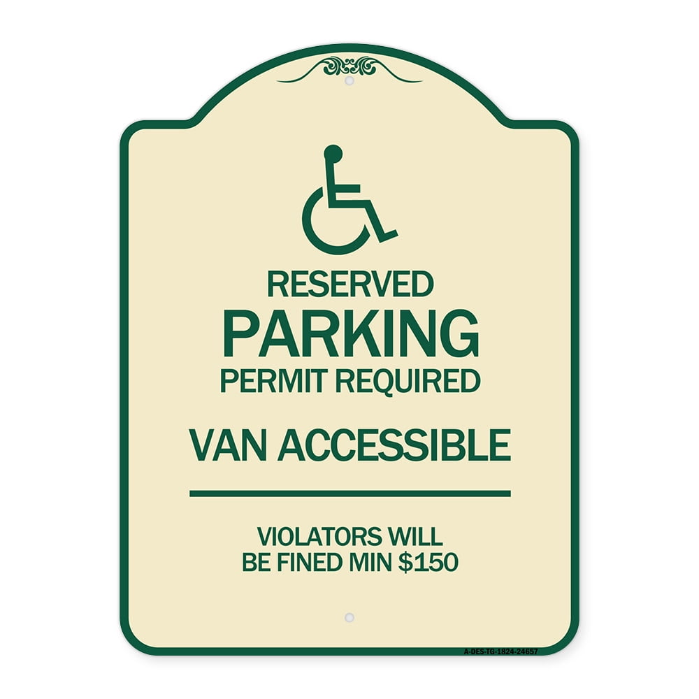 SignMission Designer Series Sign - Connecticut Reserved Parking Permit ...