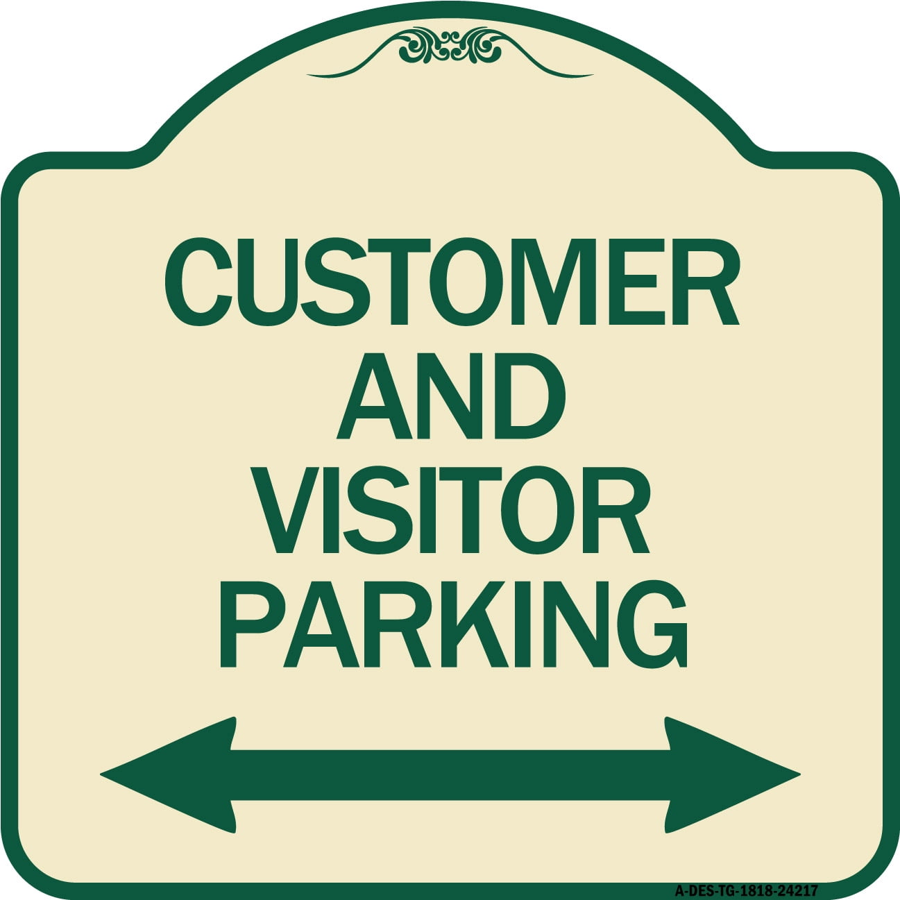 SignMission Designer Series Sign - Customer and Visitor Parking ...
