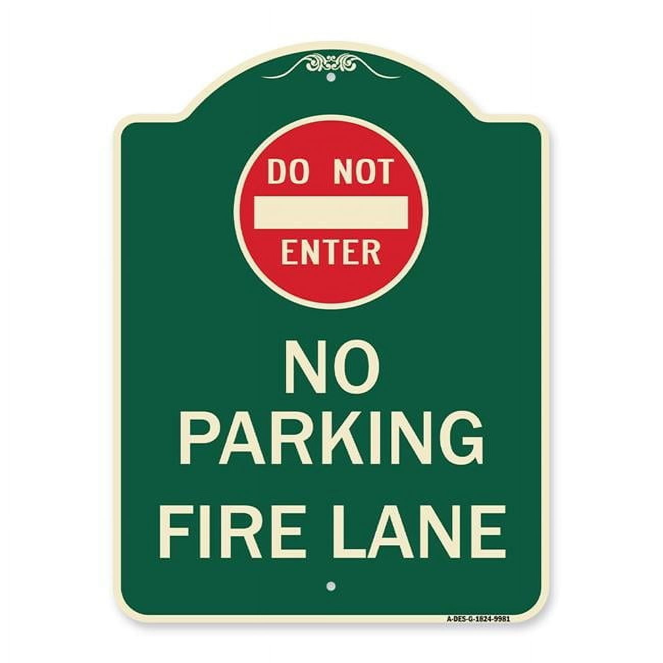 SignMission A-DES-G-1824-9981 Designer Series Sign - Do Not Enter , No ...