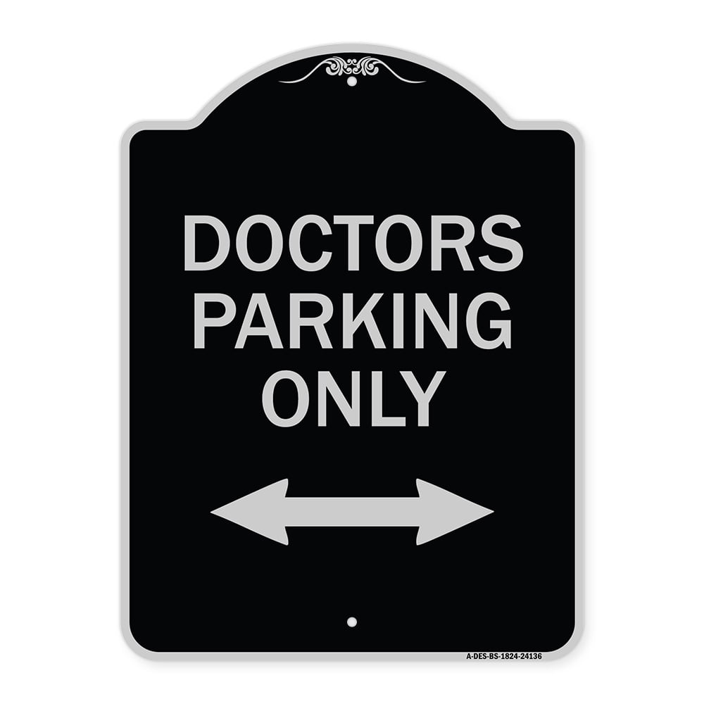 SignMission Designer Series Sign - Doctors Parking Only (With ...