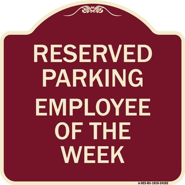 SignMission Designer Series Sign - Parking Area | Black & Silver 18" X ...