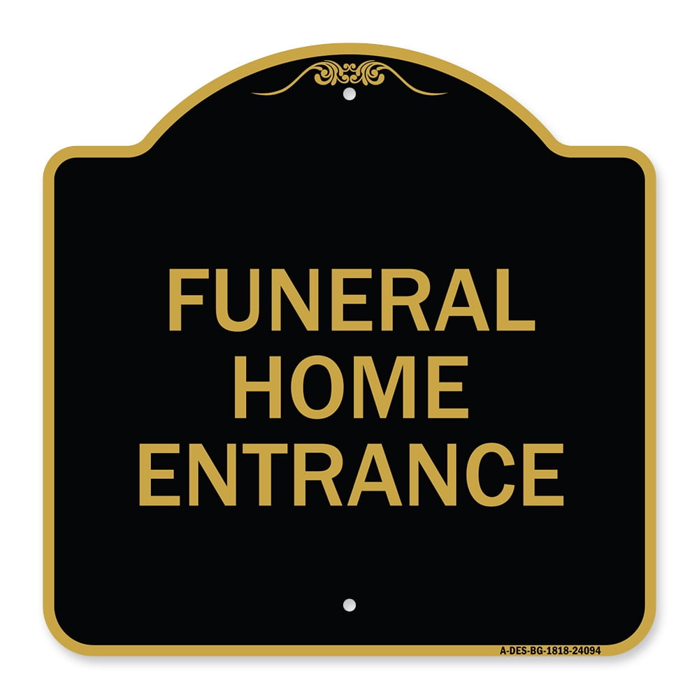 SignMission Designer Series Sign - Entrance Sign Funeral Home Entrance ...