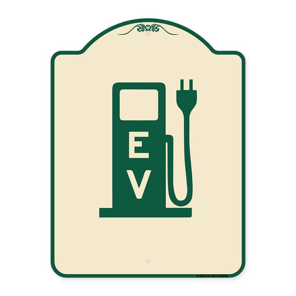 SignMission Designer Series Sign - Ev Electric Vehicle Charging Station ...