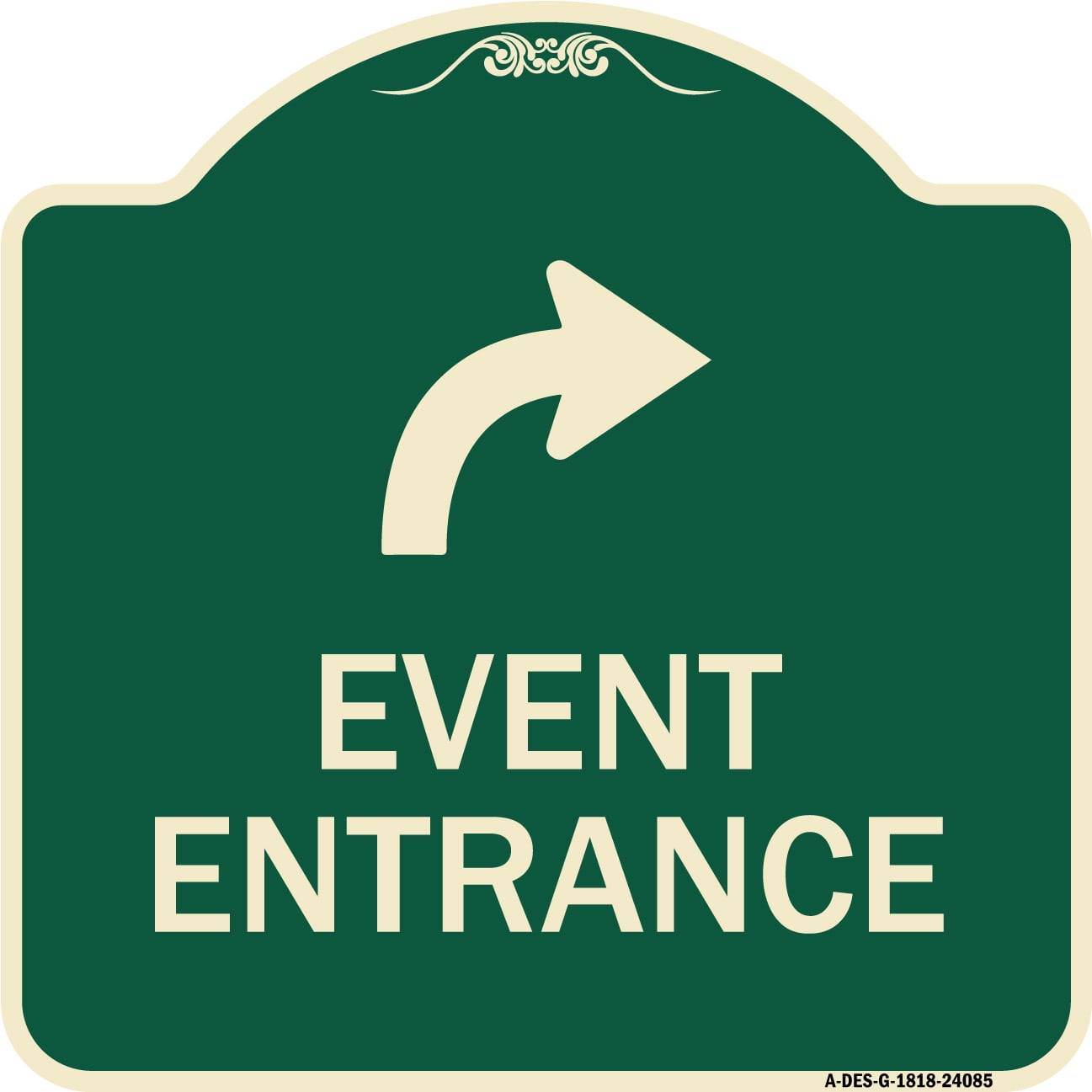 SignMission Designer Series Sign - Event Entrance (With Upper Right ...