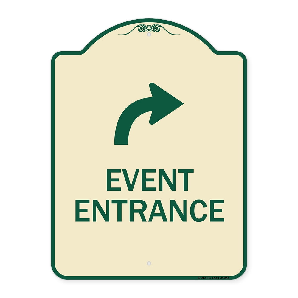 SignMission Designer Series Sign - Event Entrance (With Upper Right ...