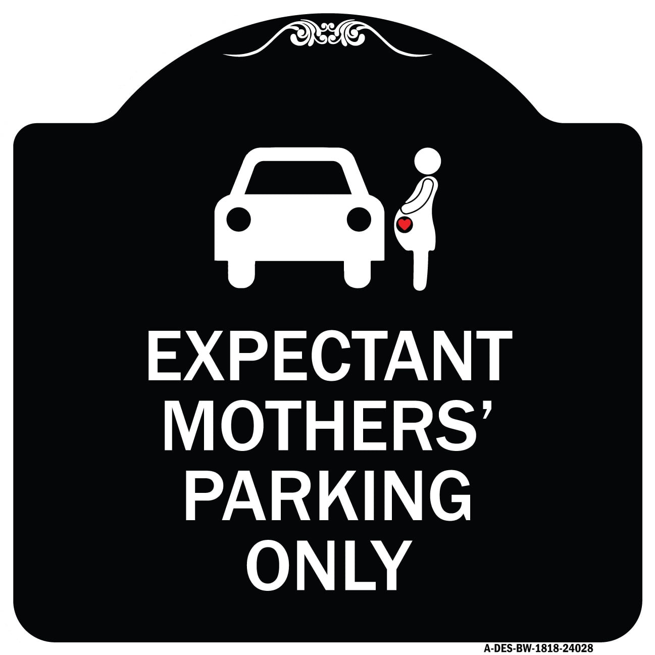 SignMission Designer Series Sign - Expectant Mothers' Parking Only ...