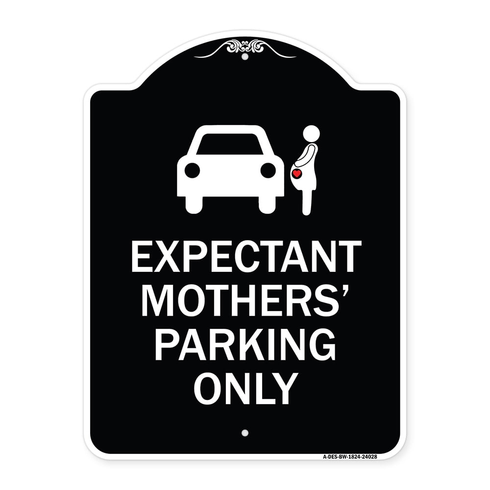 SignMission Designer Series Sign - Expectant Mothers' Parking Only ...