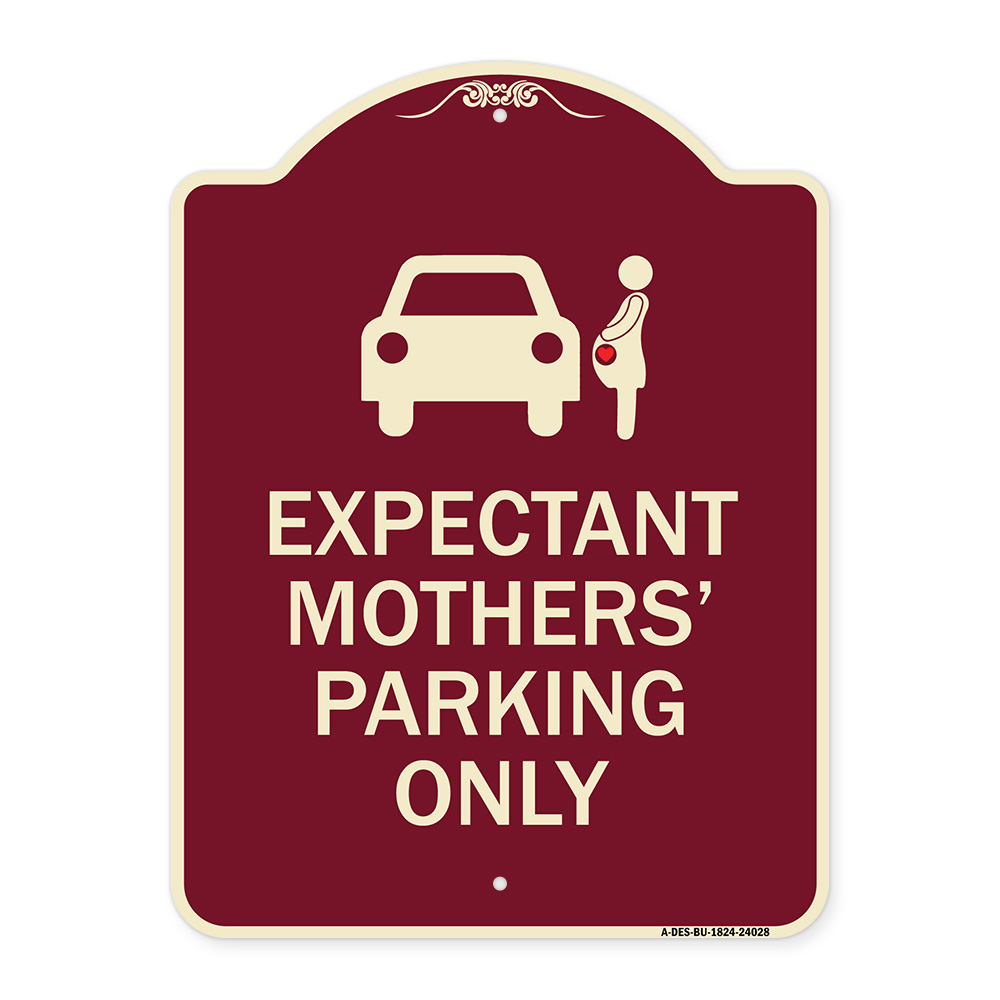 SignMission Designer Series Sign - Expectant Mothers' Parking Only ...