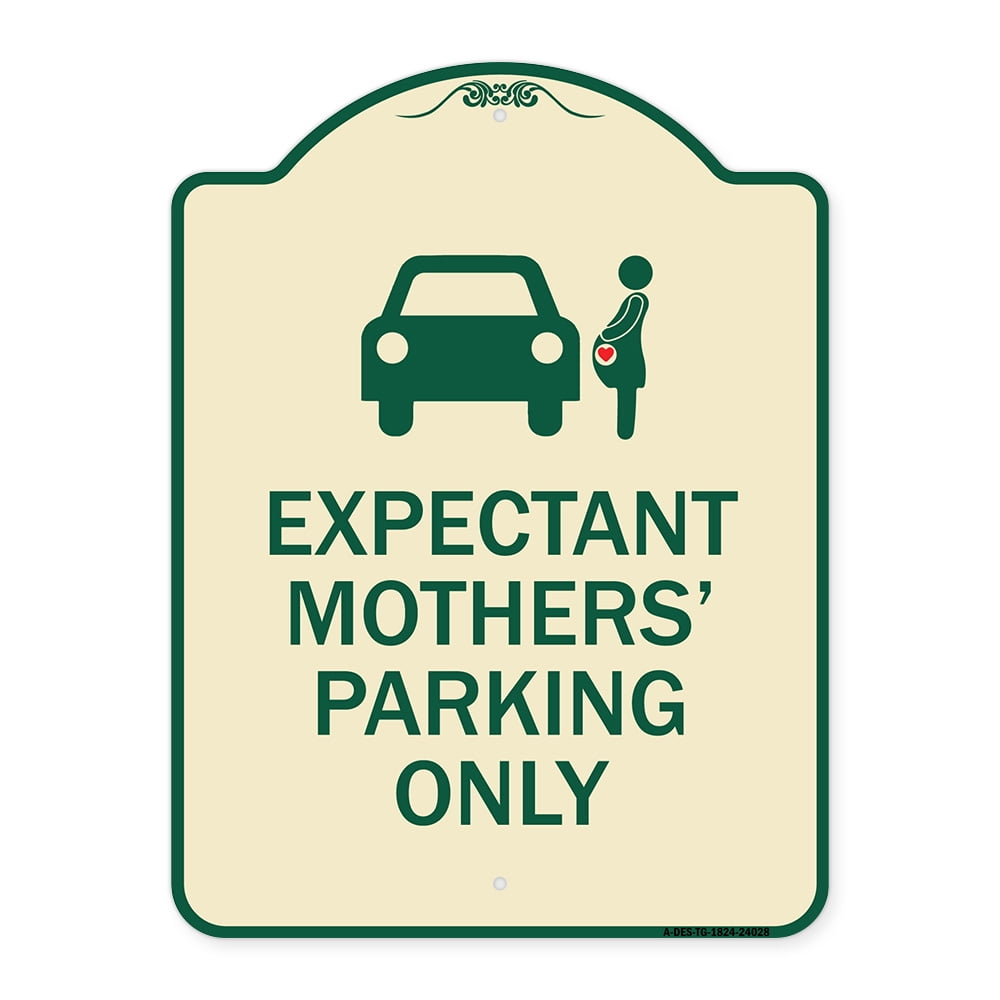 SignMission Designer Series Sign - Expectant Mothers' Parking Only ...
