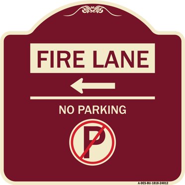 SignMission 18 x 24 in. Designer Series Sign - Do Not Enter No Parking ...