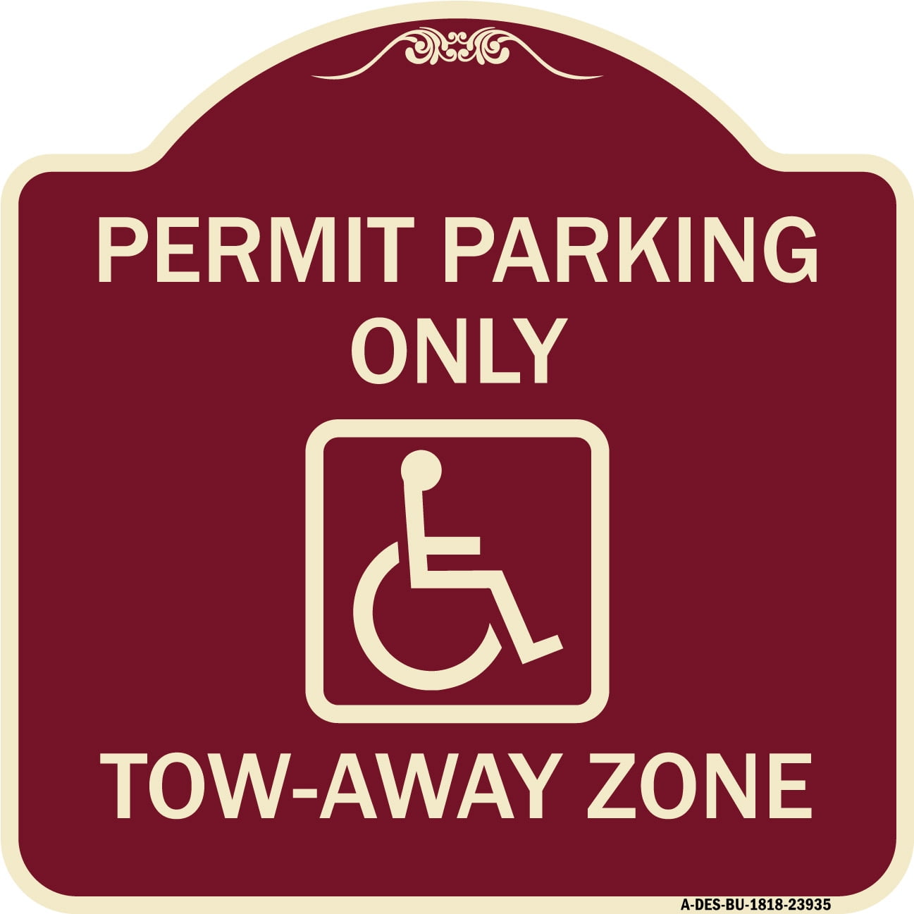 SignMission Designer Series Sign - Georgia ADA Handicapped Parking Sign ...