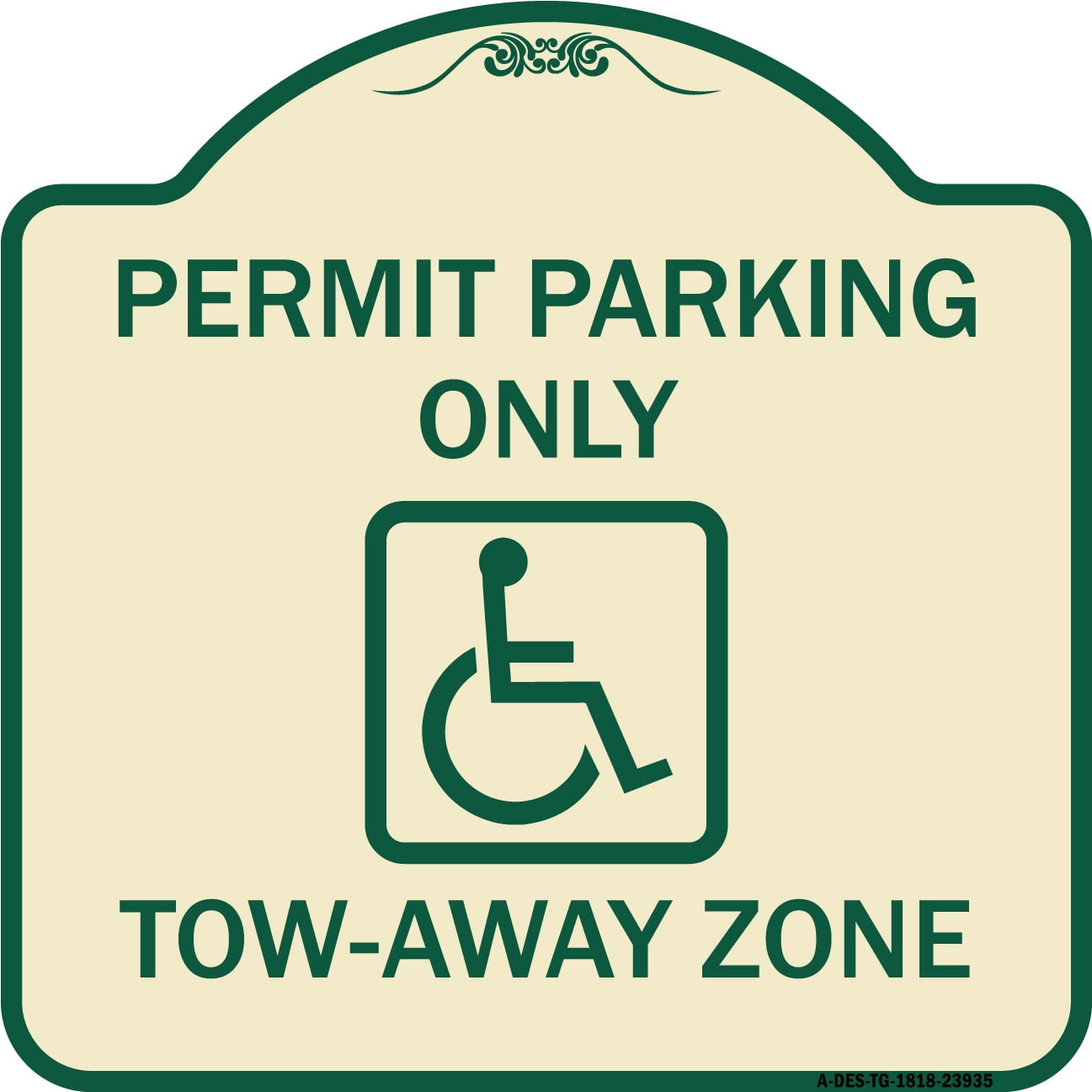 SignMission Designer Series Sign - Georgia ADA Handicapped Parking Sign ...
