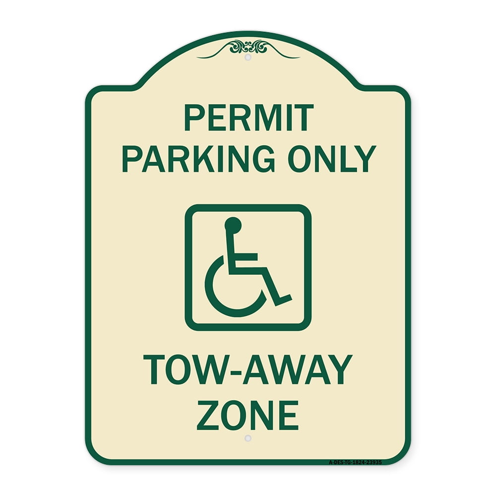 SignMission Designer Series Sign - Georgia ADA Handicapped Parking Sign ...