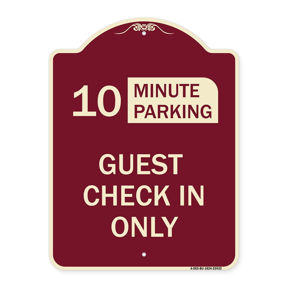 SignMission Designer Series Sign - Guest Check in Only (Choose Your ...