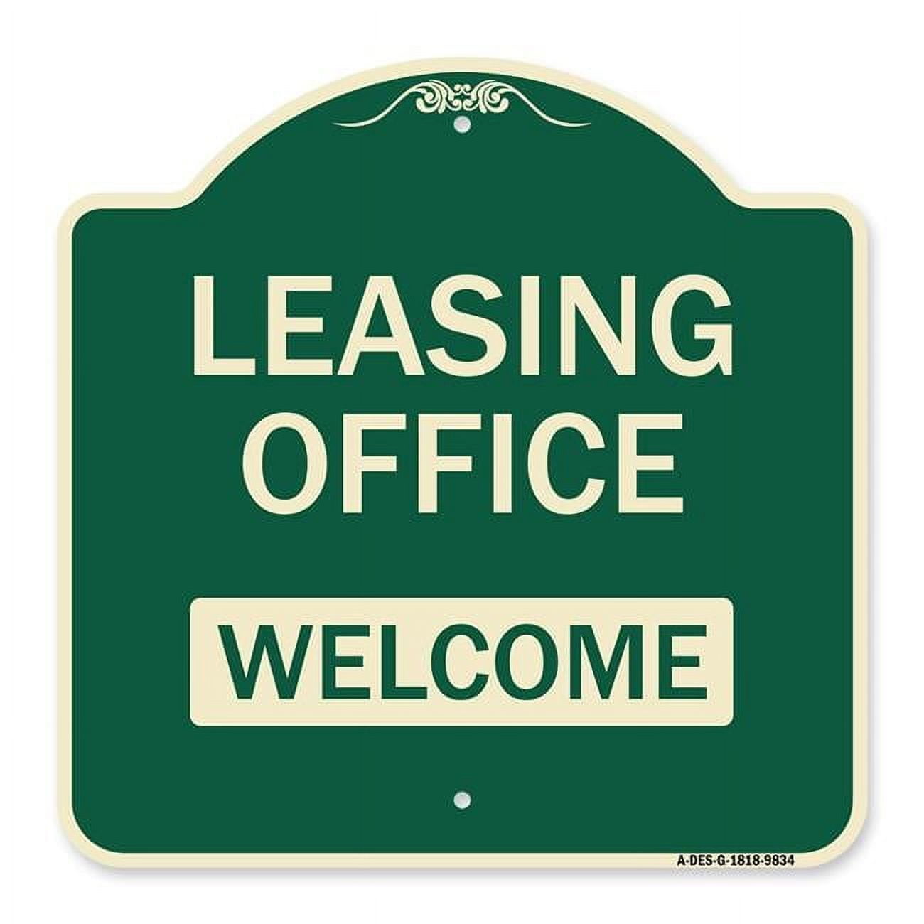 SignMission Designer Series Sign - Leasing Office , Welcome - Walmart.com