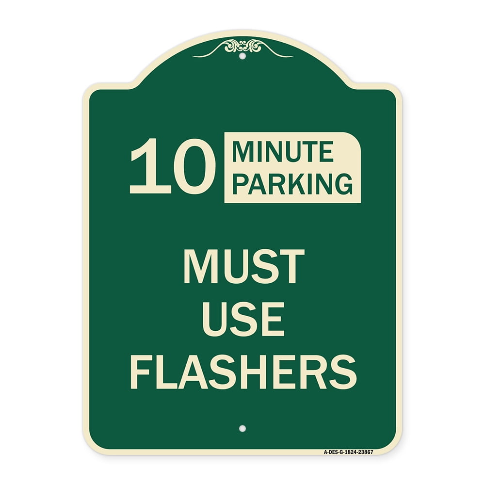 SignMission Designer Series Sign - Must Use Flashers (Choose Your Limit ...