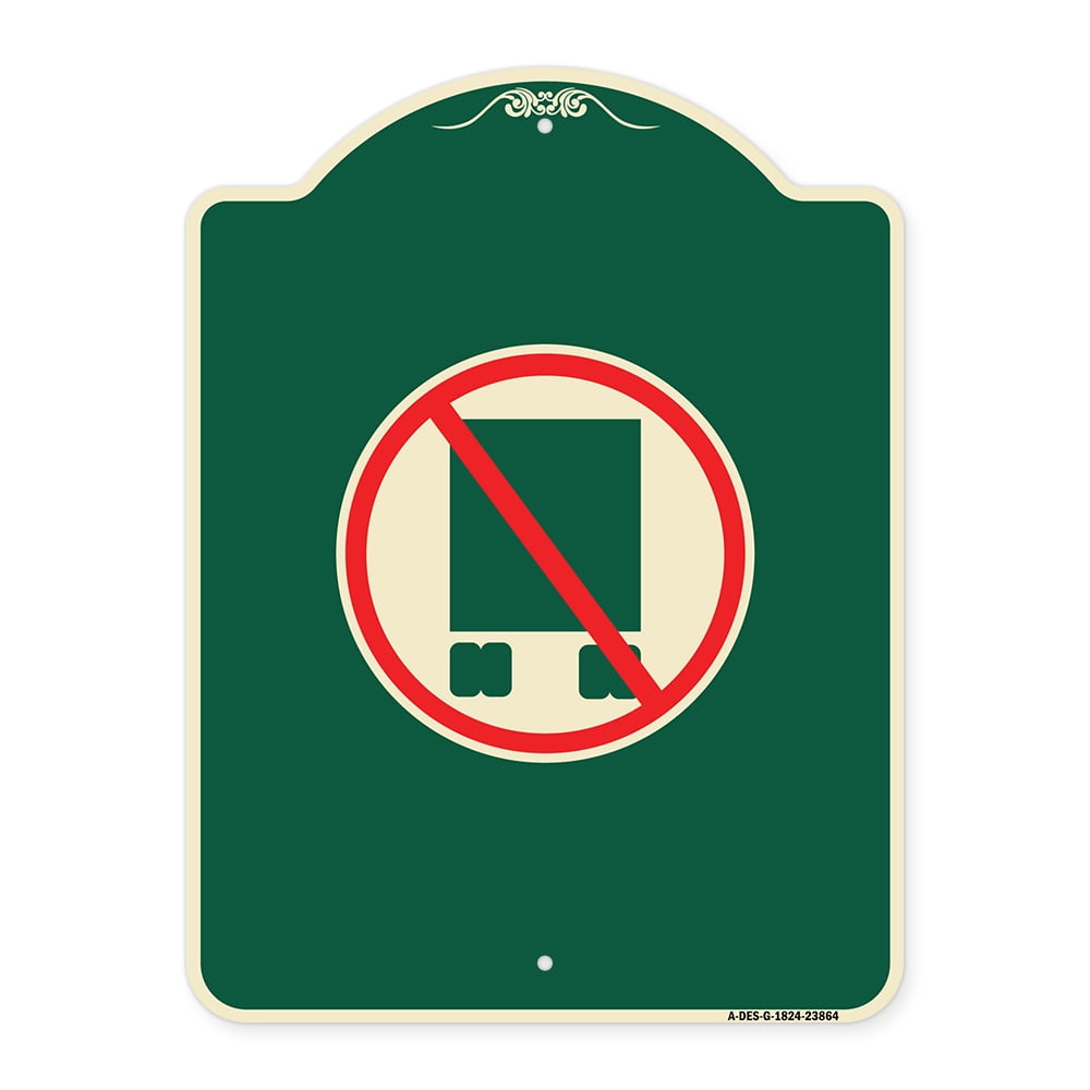 SignMission Designer Series Sign - National Network Prohibited | Green ...