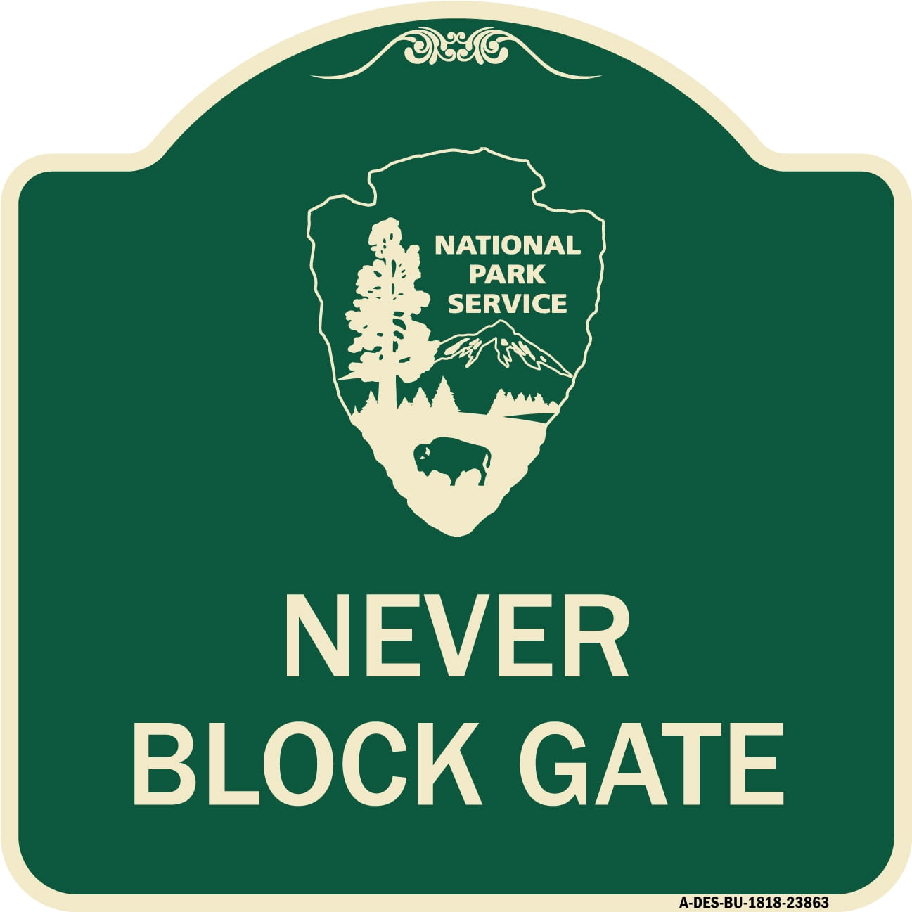 SignMission Designer Series Sign - National Park Service - Permit ...
