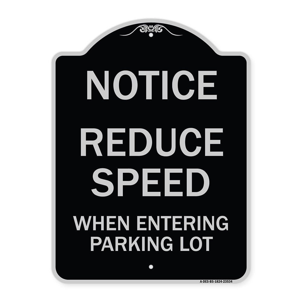 SignMission Designer Series Sign - Notice - Reduce Speed When Entering ... SignMission Designer Series Sign - Notice - Reduce Speed When Entering ...