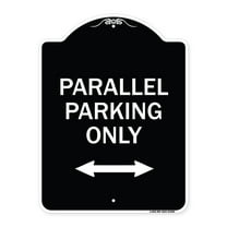 SignMission Designer Series Sign - Parallel Parking - Along Fence (With ...