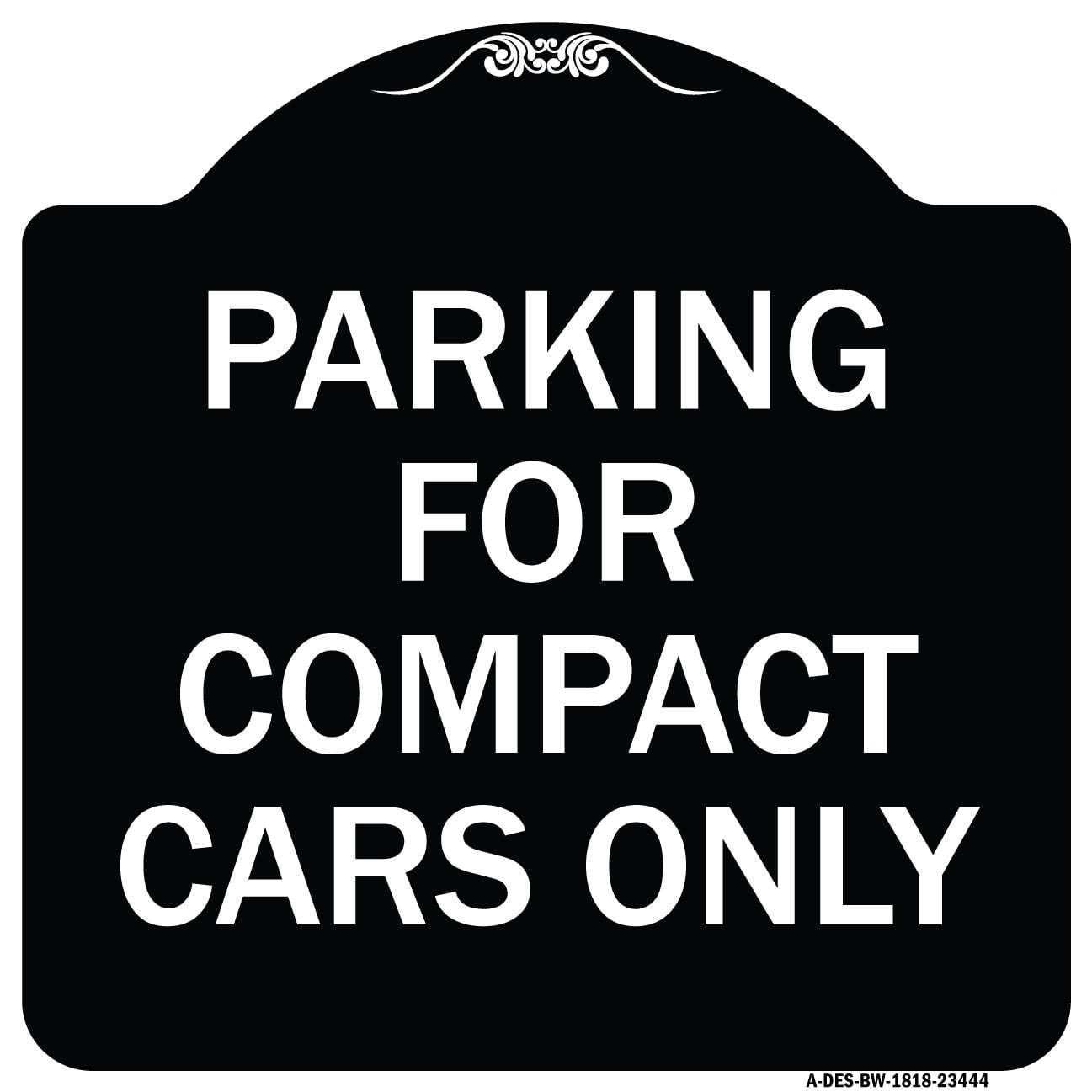 SignMission Designer Series Sign - Parking for Compact Cars Only ...