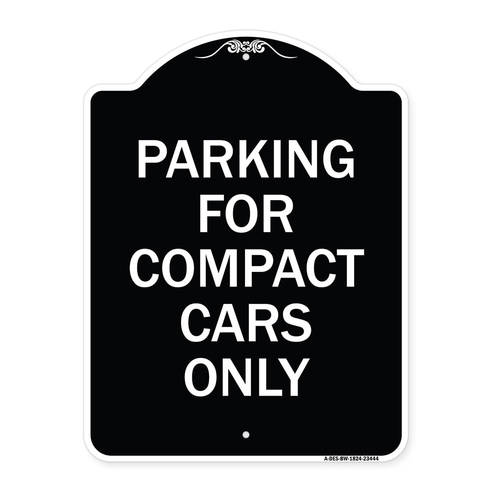 SignMission Designer Series Sign - Parking for Compact Cars Only ...