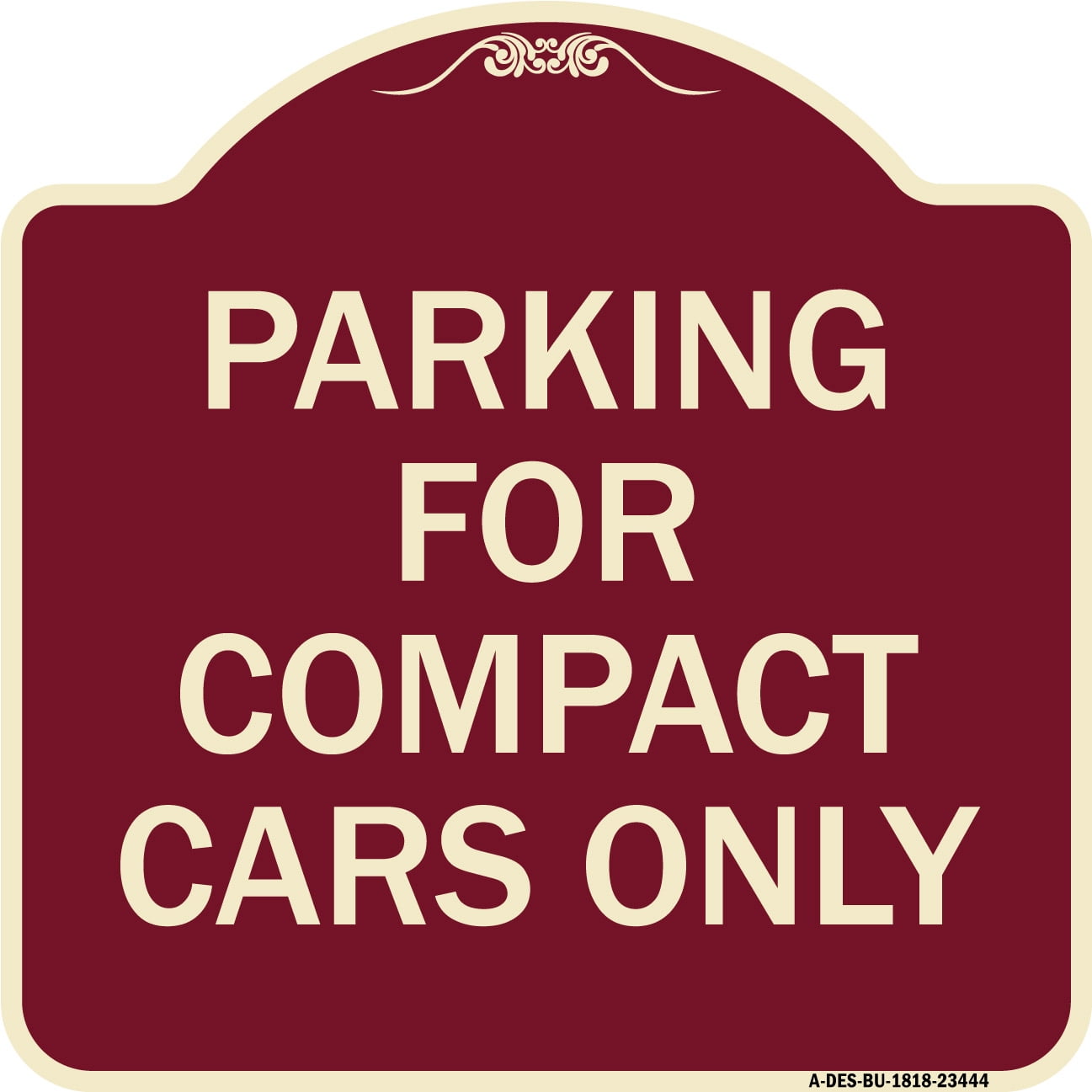 SignMission Designer Series Sign - Parking for Compact Cars Only ...