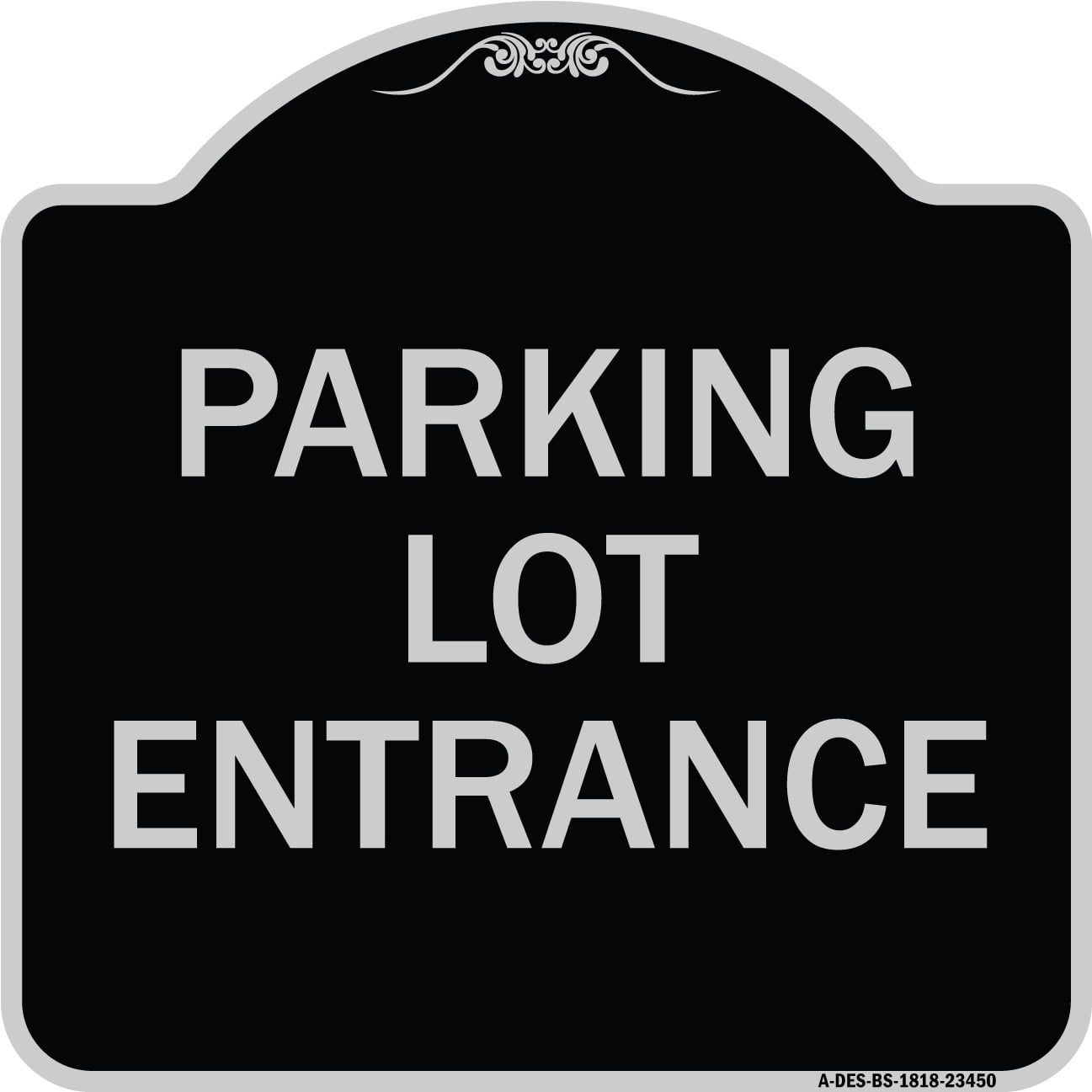 SignMission Designer Series Sign - Parking Entrance Sign Parking Lot ...