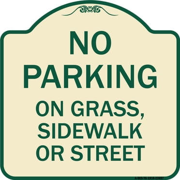 SignMission Designer Series Sign - Private Property No Parking No ...