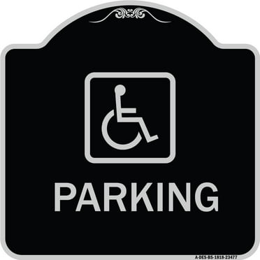 SignMission Designer Series Sign - Parking Area Sign Visitors Parking ...