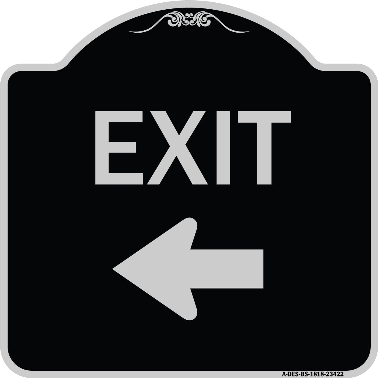 SignMission Designer Series Sign - Parking Lot Sign Exit Sign (Left ...