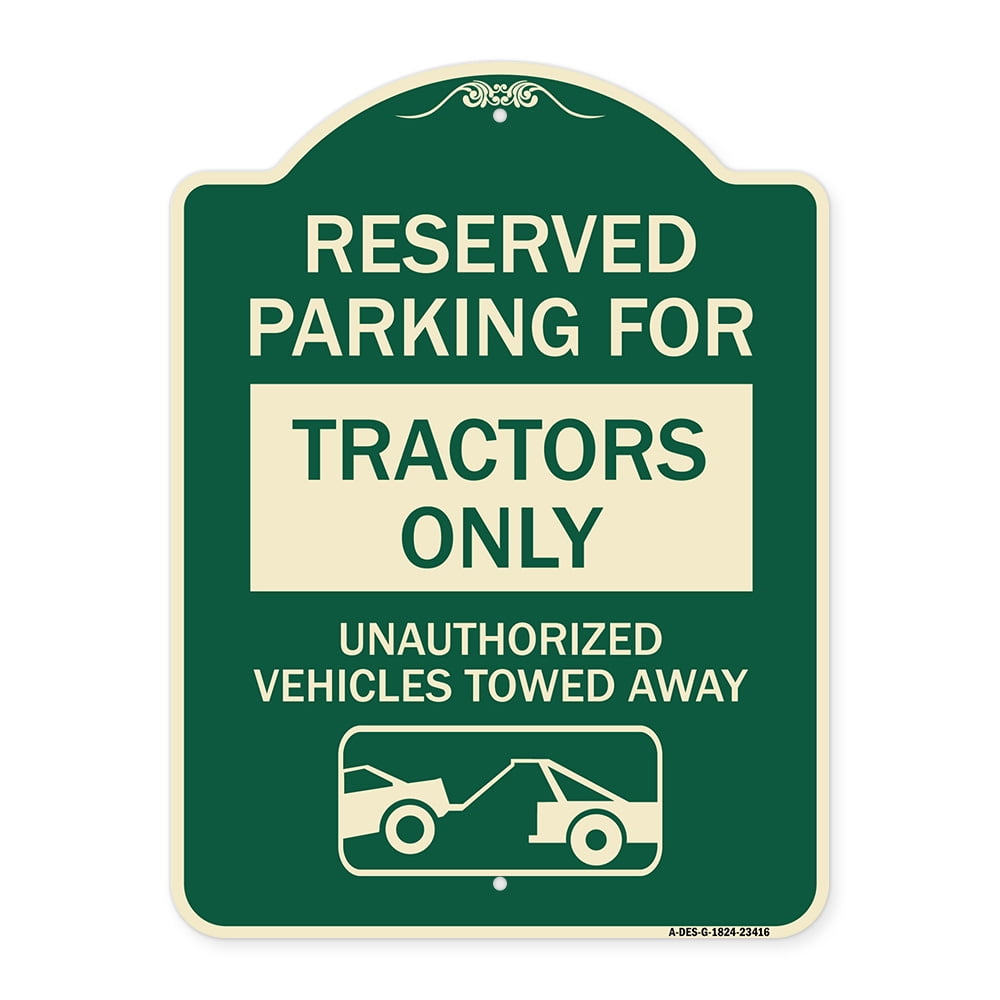 SignMission Designer Series Sign - Parking Lot Sign Reserved Parking ...
