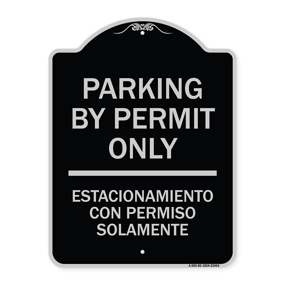 SignMission Designer Series Sign - Parking by Permit Only ...